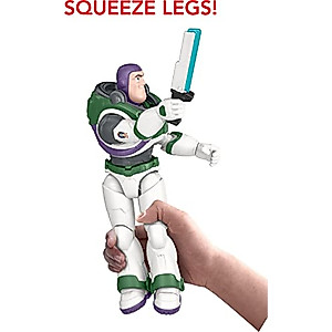 Disney and Pixar Lightyear 12-in Action Figure with Motion, Lights & Sound, Buzz Lightyear with Slashing Laser Blade