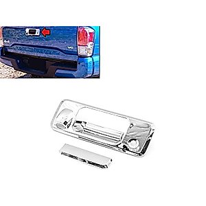 eLoveQ Chrome TailGate Handle Cover Covers Compatible with 2016-2018 Tacoma w/Camera Hole