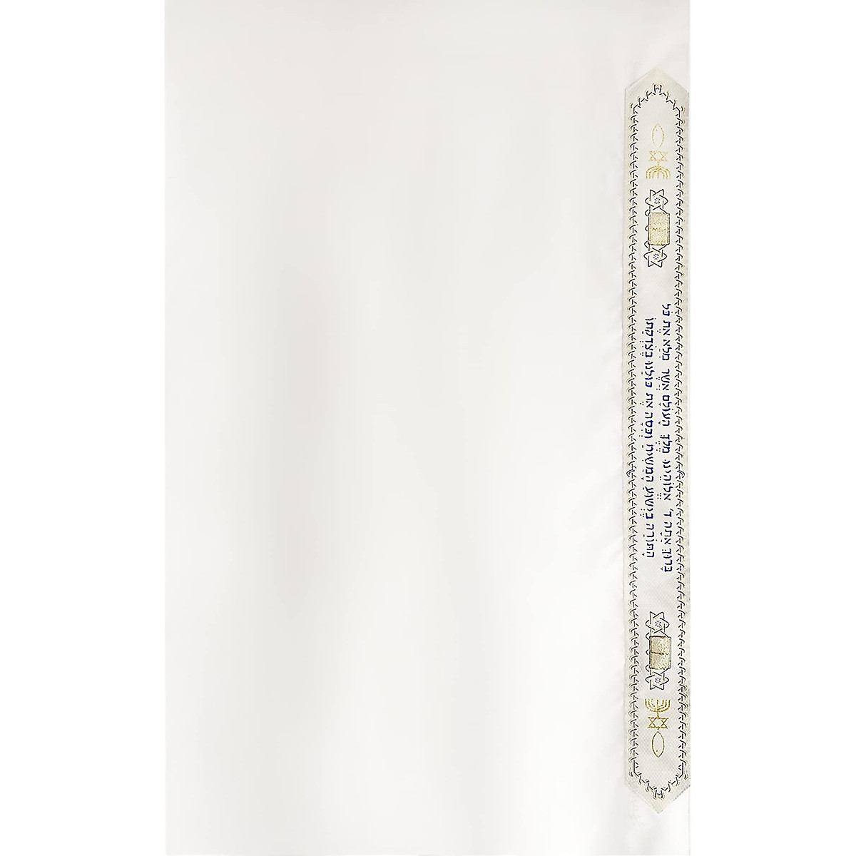 Holy Land Market New Covenant Prayer Shawl with Bag, Card & Tallit Brochure, Soft Fabric, 72x22 Inches for Women and Men