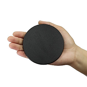 Evemodel 100mm 5pcs Round ABS Plastic Model Bases for Wargame Tabletop Military Simulation Scene