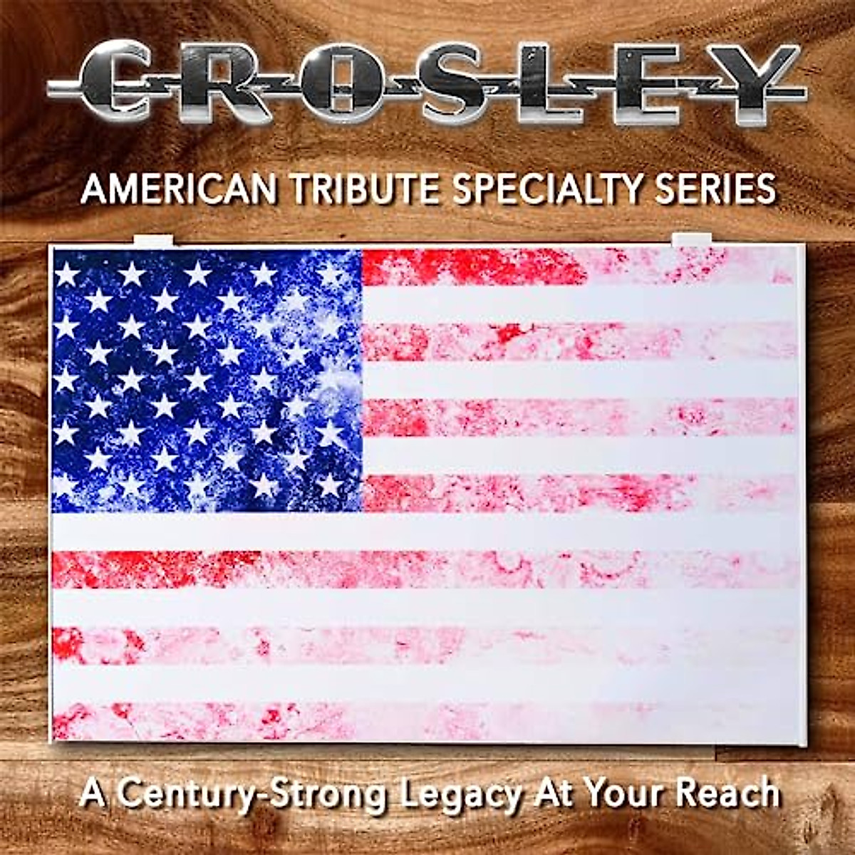 Crosley American Tribute 7cf Mini Deep Chest Freezer: Small & compact w/USA flag bunting outside lid. The best 4 garage, apartment, dorm, bar, bedroom, ice cream, frozen food & big family meat packs