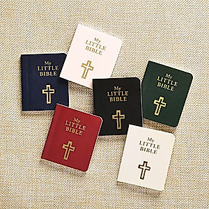 My Little Bible 2” Standard Edition - Selections of Key Verses From Every Book, Tiny Palm-size OT NT Scripture for Ministry Outreach, Classic 1769 KJV Text, 2" x 2.5”, White