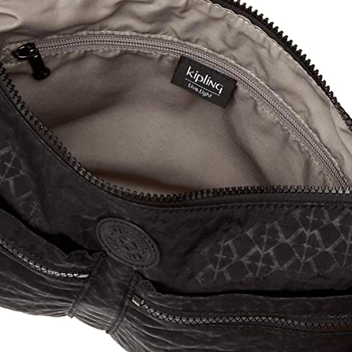 Kipling Womens WomenÂ’s Izellah Crossbody Bag, Super Light Everyday Purse, Nylon Shoulder Bag, Signature Emb, 13 L x 9 H 4.75 D US