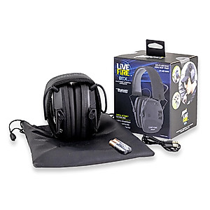 Mack's Live Fire BTX Electronic Shooting Earmuffs with Bluetooth Wireless Technology for Hunting, Tactical, Target, Skeet and Trap Shooting