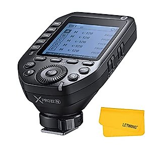 Godox XProII-N TTL Wireless Flash Trigger Compatible for Nikon Cameras, HSS 1/8000s 2.4G Wireless Flash Transmitter, TCM Transform Function,Bluetooth Connection,New Hotshoe Locking, Large LCD Display