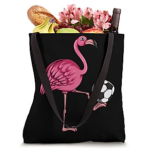 Soccer Coach Soccer Player Pink Flamingo Soccer Tote Bag