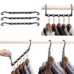 COZYMOOD Magic Clothes Hangers Smart Closet Saver Pack of 8, Sturdy Space Saving Hangers, Hanger Organizer, Closet Hangers, Closet Organizers and Storage, Dorm Home Bedroom Essentials