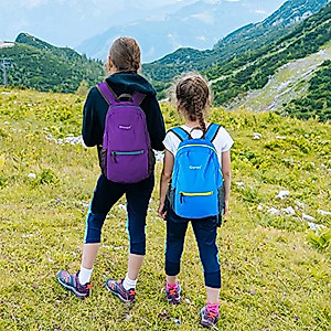 Gonex Ultra Lightweight Packable Backpack Daypack Handy Foldable Camping Outdoor Travel Cycling Backpacking(Purple)