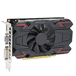 Yoidesu ATI HD6770 4GB Graphics Card, 4GB 128Bit DDR5 650MHz Computer PC Gaming Video Graphics Card GPU, Single Fan Low Profile Graphics Card, Computer Network Accessories