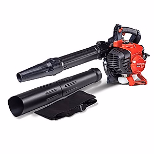 CRAFTSMAN Gas Powered Leaf Blower and Vacuum, Handheld Gas Blower, 205MPH, 27cc, 2-Cycle (BV245)