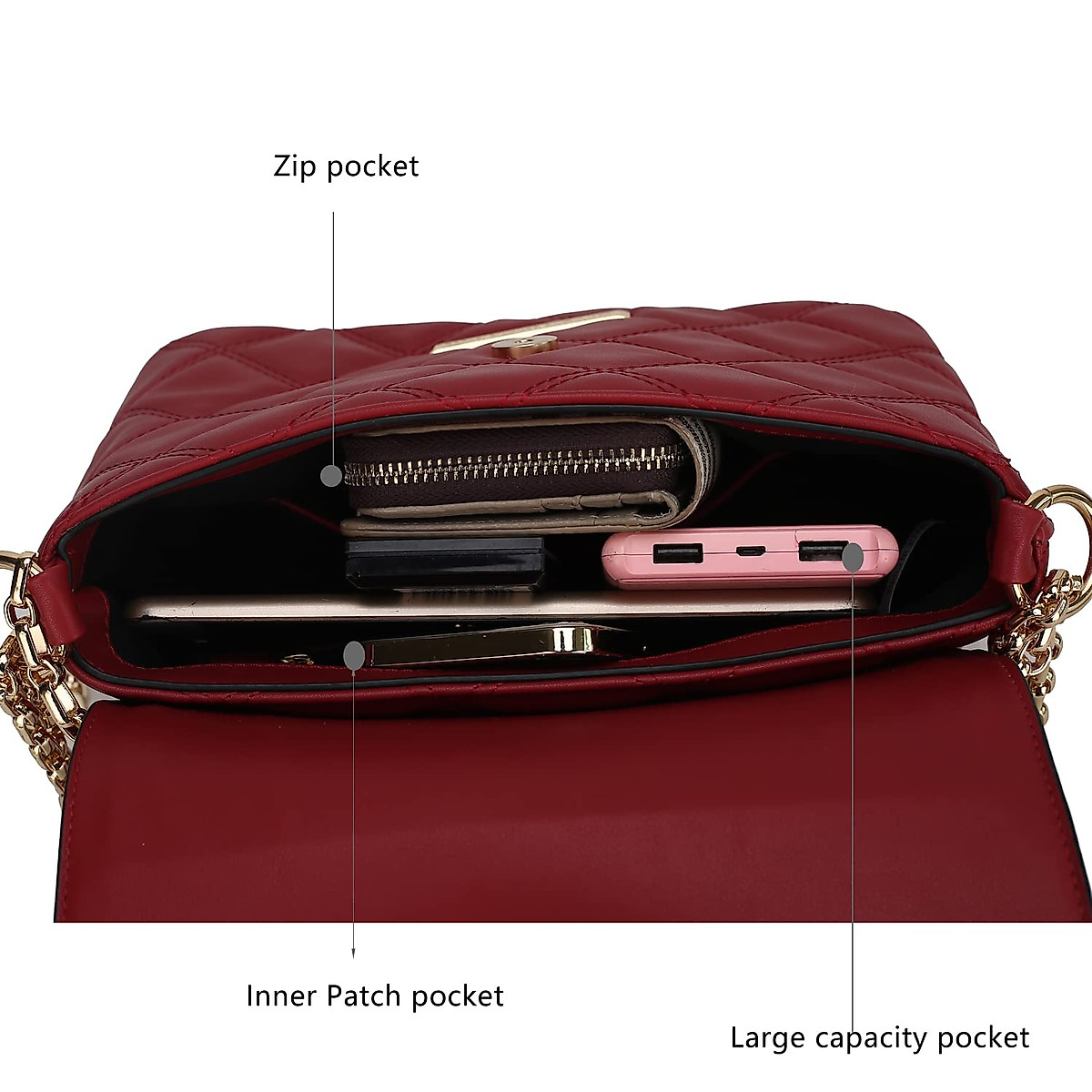 MKF Collection Shoulder Bag for Women, Crossbody Top-Handle Handbag Purse