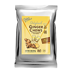 Prince of Peace Original Ginger Chews, 1 lb. – Candied Ginger – Candy Pack – Ginger Chews Candy – Natural Candy