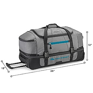High Sierra Travel Bag, Steel Grey/Mercury, 28 Inch