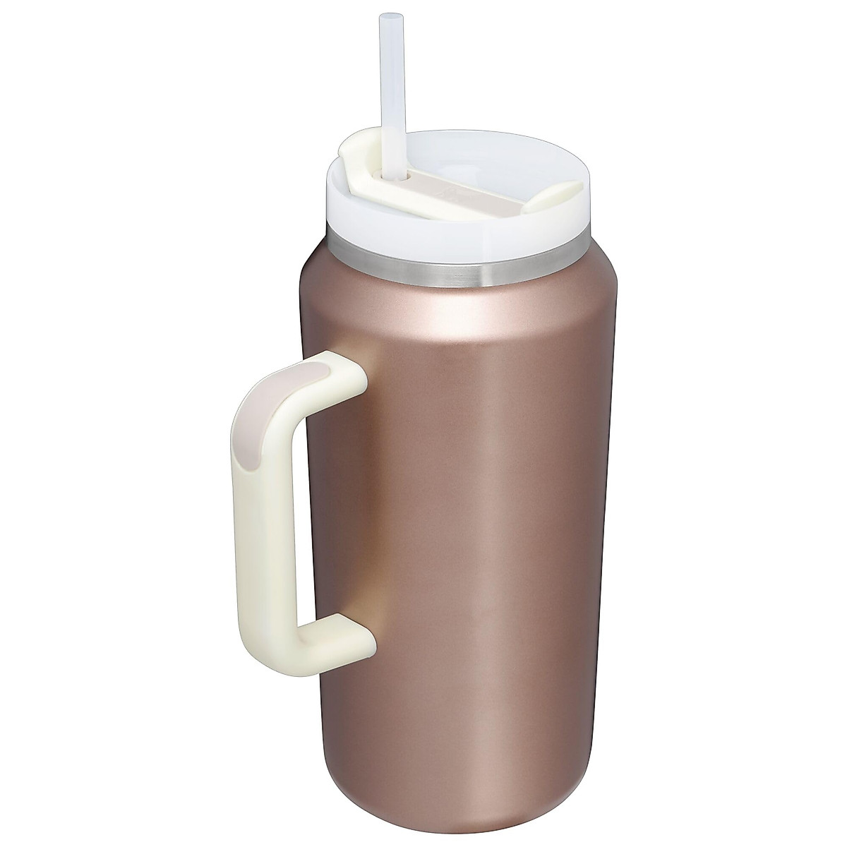 Stanley Quencher H2.0 FlowState Stainless Steel Vacuum Insulated Tumbler with Lid and Straw for Water, Iced Tea or Coffee, Smoothie and More, Rose Quartz Glow, 64 oz