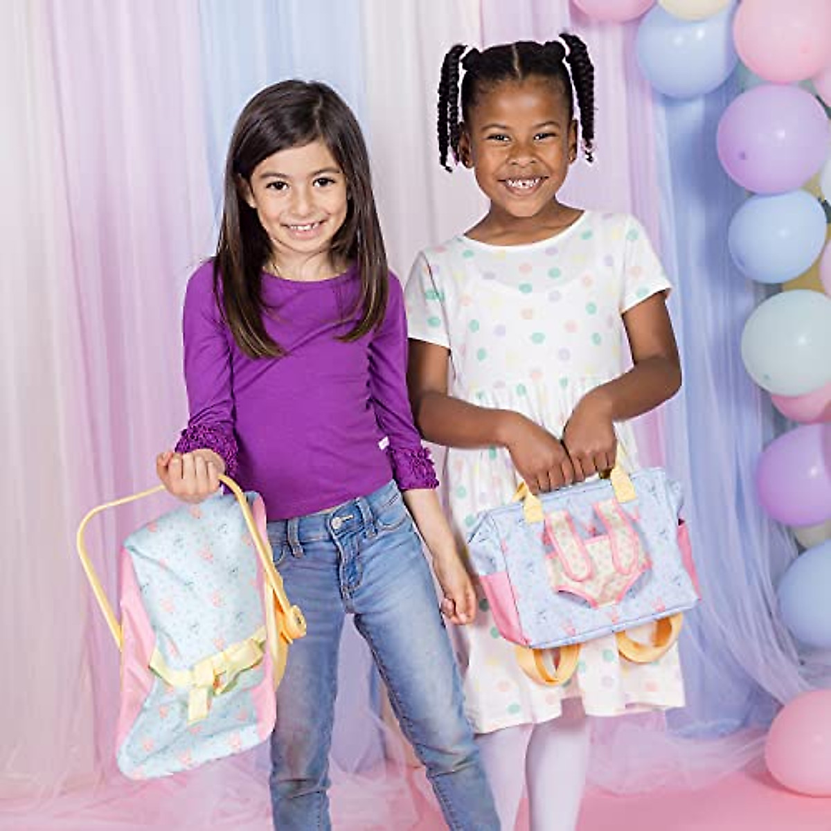 ADORA Sweet Baby Mini Baby Doll Diaper Bag (Fits 11" - 13" Dolls) Made with Premium Quality and Sturdy Straps, Perfect Baby Doll Diaper Backpack & Accessory Birthday Gift for Ages 3 and Up