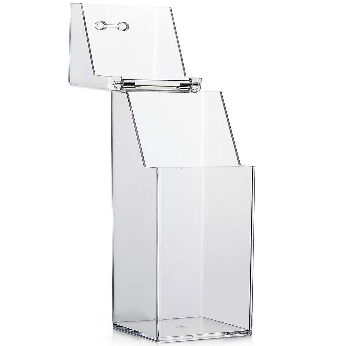 Makeup Brush Holder Square Acrylic Cosmetic Brush Organizer with Dustproof Lid Eyebrow Pencil Storage Holder Box Makeup Storage Jewellery Storage Container