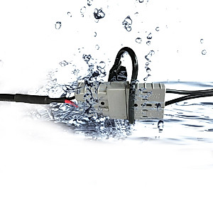 ACOPOWER HY-AS-AR0809 9ft 8AWG Anderson-Ring Cable, Black