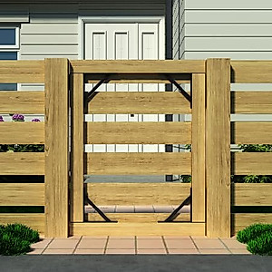 JUBEST Heavy Duty Gate Corner Brace Bracket, Anti Sag Gate Kit Adjustable Gate Hardware for Wooden Fence, Driveway, Corral Gates, Wood Windows(Door Not Include)