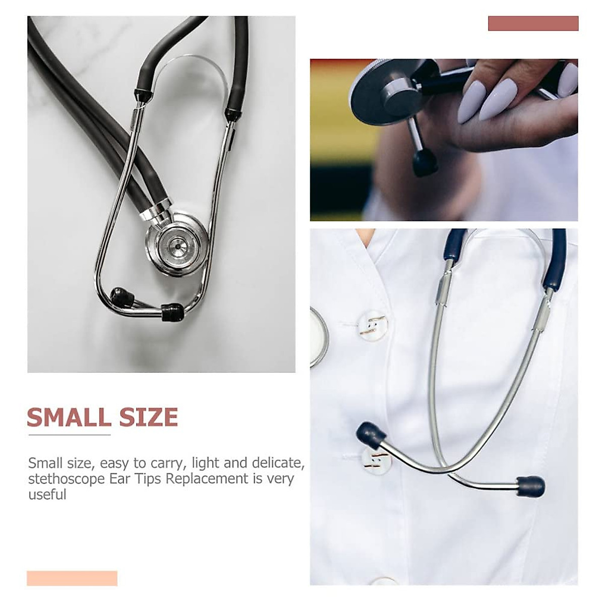 GLEAVI 24pcs Black Auscultation Earplugs Silicone Replacement Ear Tips Ear Tips for Replaceable Silicone Earbuds Ear Tips Supplies Ear Plug