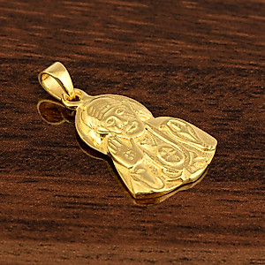 Shine Jewel SHIRDI SAI BABA 925 Sterling Silver Vermeil Religious Pendant