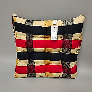 SoarTalent Cushions [Furniture], Cotton Chair Pads with Ties, Comfortable Polyester Filling Cushion