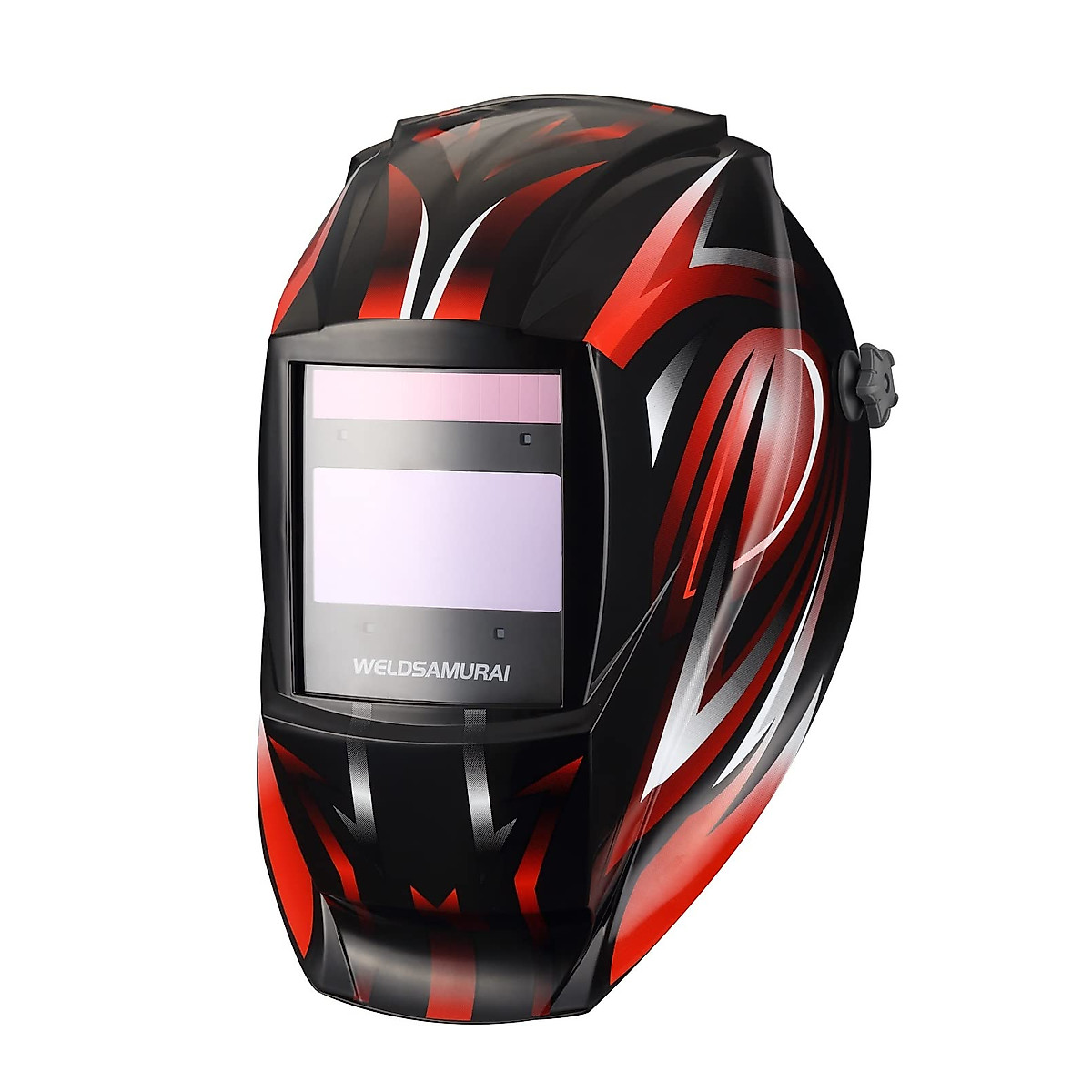 WELDSAMURAI Welding Helmet Auto Darkening, Large Viewing Screen True Color Welding Hood with 4 Arc Sensor, Wide Shade 4/5-8/9-13 for TIG MIG Arc Weld Grinding Welder Mask