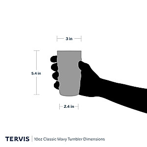 Tervis Disney - Princess Paradise Made in USA Double Walled Insulated Tumbler Travel Cup Keeps Drinks Cold & Hot, 10oz Wavy, Classic