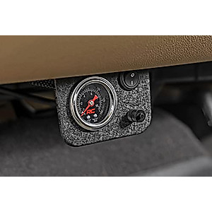 Rough Country Onboard Air Bag Compressor w/Gauge | Air Spring Compressor - 10100 Silver