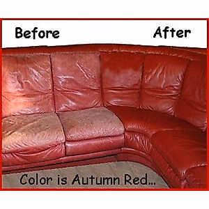 Leather Max Large 8 Ounce Jar Leather and Vinyl Repair Kit - Refinish Your Furniture, Jacket, Sofa or Car Seat, Super Easy Instructions, Restore Any Material, Bonded, Pleather, Genuine (Black)