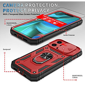 pompvla for Samsung Galaxy S22Ultra Case Magnetic Compatible with MagSafe Galaxy S22Ultra Case with Glass Screen Protector,with Kickstand Military Grade Drop Protection Shockproof S24Ultra Case Purple