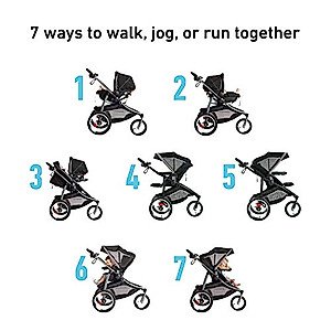 Graco Modes Jogger 2.0 Travel System | Includes Jogging Stroller and SnugRide SnugLock 35 LX Infant Car Seat, Zion