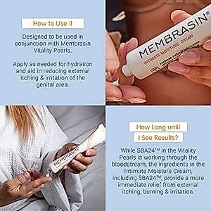 Membrasin Topical Vulva Cream for Feminine Dryness, Feminine Moisture Support and Topical Hydration, Helps Reducing Dryness, Burning, and Itching