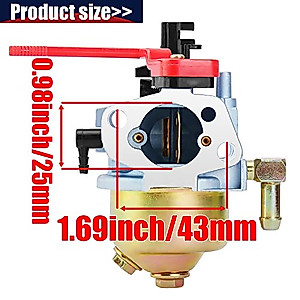 QAZAKY Carburetor Compatible with MTD Troy Bilt 751-10956 751-10956A 751-12612 751-14018 951-10956 951-10956A 951-12612 951-14018 161-JW 161-JWA 2P70M0A-D 2P70MU 161SA 161S 40021MS Carb