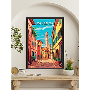 Ravenna Travel Print | Ravenna Travel Poster | Ravenna Illustration | Ravenna Print | Ravenna Wall Art | Italy Poster | Italy Décor |
