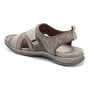 Earth Origins Women’s Saco Sandals for Casual, Walking and Everyday - Brown Multi - 6 Wide