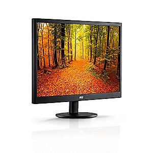 AOC E2070SWHN 19.5" HD 1600x900 Monitor, 5ms, HDMI/VGA, Vesa, Epeat Silver, EnergyStar, 20 Inch HD+
