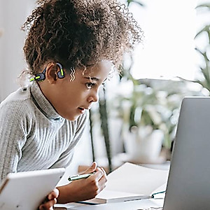 FOLEY Kids Headphones Wireless Earbuds for Youth Small Ears Open Ear Headphones Bluetooth 5.3 8H Playtime Build-in 8GB Memory Card with MP3 Player Ultralight Durable Comfortable for Learning/Sports