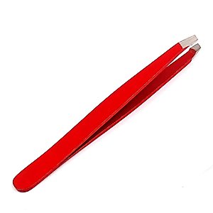 DDP Stainless Steel Slant Tweezer (Red)