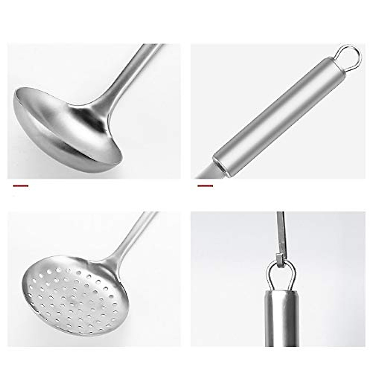 GGEBF 3 Piece Stainless Steel Kitchen Utensil Set Noodle Spoon Kitchen Cooking Tool Not Easily Deformed