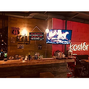 Motorcycle Sign Man Cave Hanging Plaque Gifts for Dad Grandad Brother Gifts for Men Retirement Keepsake 10" X 5" (US-G076)