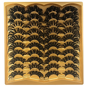 25MM Mink Lashes 25 mm False Eyelashes Long 20 Pairs Pack Dramatic 5D Full Volume Fake Eyelashes 5 Styles Wispy Curly Mink Eyelashes Wholesale, by TIMELABS