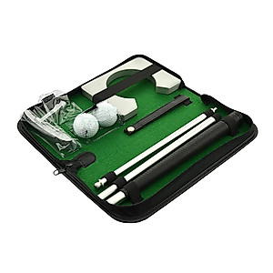 Neon Executive Gift Portable Golf Putter Set Kit with Ball Hole-Cup for Travel Indoor Golf Putting Practice
