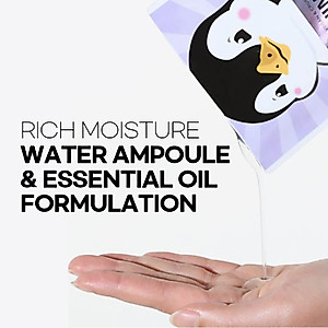 Epielle Animal Character Sheet Masks | Korean Beauty Masks for All Skin Types | Pack of 6 | Kids Face Mask, Birthday Party Gift, Girls' Night, Spa Day, Spa Night | Korean Skincare