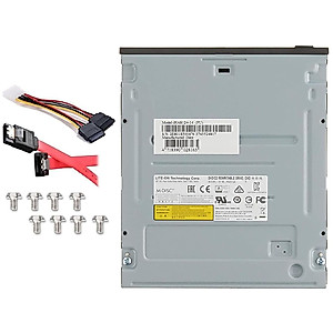 Lite-On 24X SATA Internal DVD+/-RW Drive Optical Drive IHAS124-14 with Sata Power Cable + Splitter Cable + Screws for Desktop Computers, Sever and More