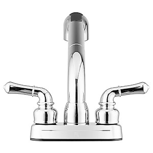 Pacific Bay - Lynden Pull-Out Utility Laundry Sink Faucet - Residential Grade Sink Faucet for Indoor/Outdoor Use - Metallic Chrome Plating Over ABS Plastic – Latest Model