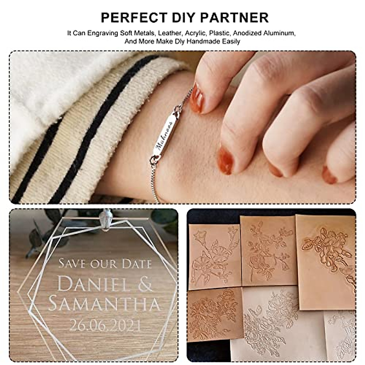 Engraving Tip + Quickswap Housing for Cricut Maker/Maker 3, Premium Tungsten Steel Alloy Engraving Tool, Ideal for Engraving On Glass, Acrylic, Metal & More, Original Version Engraving Accessories