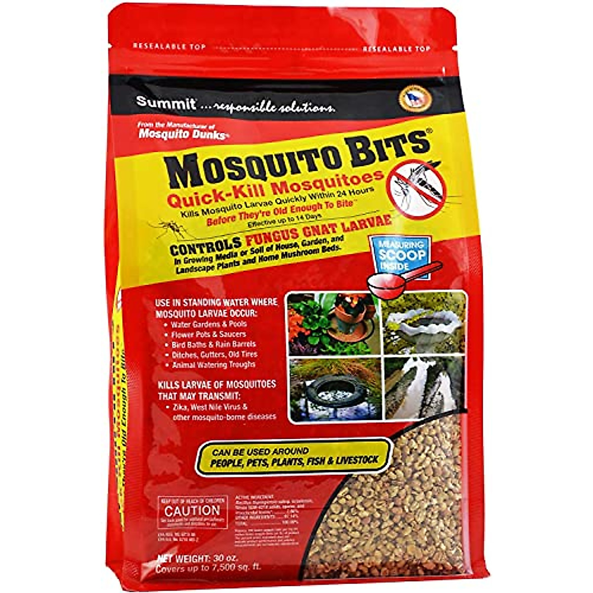 Summit Responsible Solutions Mosquito Bits - Quick Kill, 60-Ounce (2 Pack)