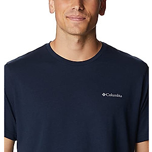 Columbia Men's Thistletown Hills Short Sleeve, Collegiate Navy Heather, Large