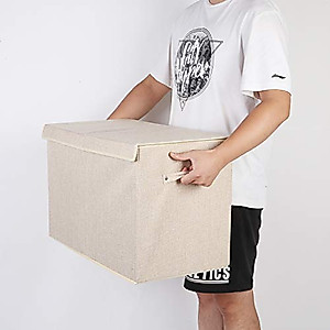 popoly Large Toy Box Chest Storage with Flip-Top Lid, Collapsible Kids Storage Boxes Container Bins