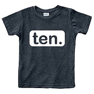 Unordinary Toddler 10th Birthday Shirt Boys 10 Year Old Boys Gifts Ten yr Tenth Birthday Tshirt Gift (Charcoal Black, Youth M(10-12))